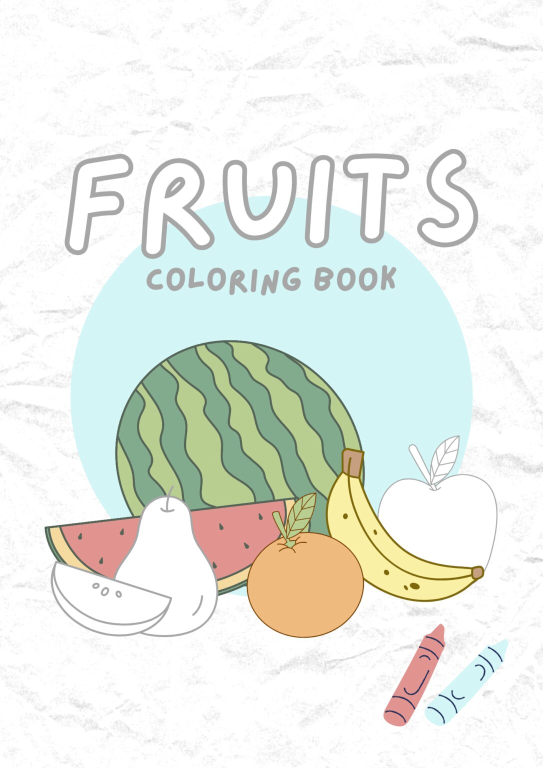 Free Fruits Coloring Book PDF - curiousmindsplay